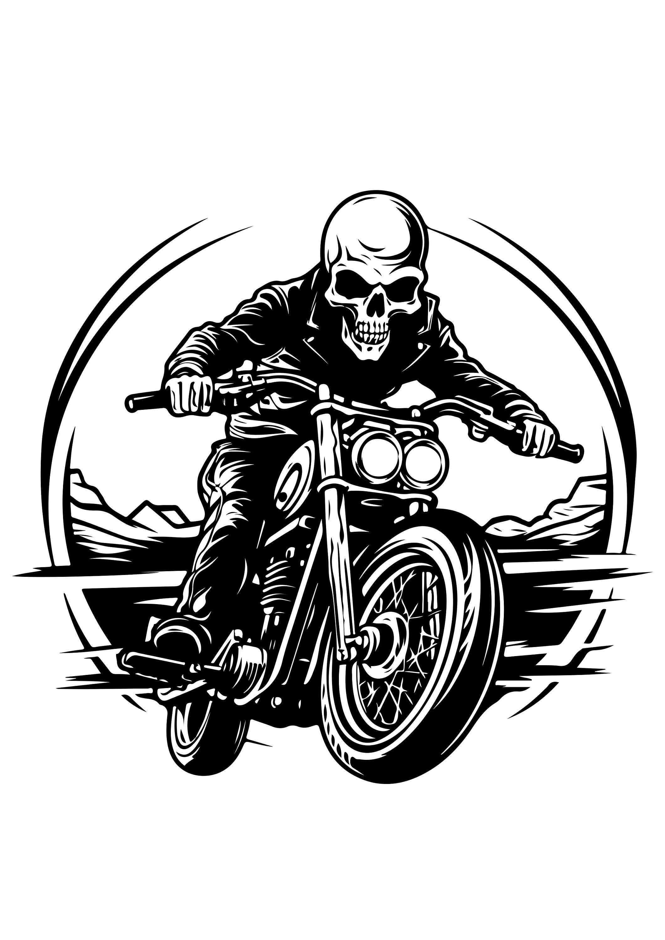 Ghost Rider Clipart Ghost Rider PNG Motorcycle Skull Fire - Etsy