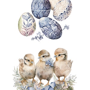 Easter Clipart Cute Easter Clipart Birds Spring Little - Etsy