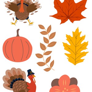 Thanksgiving Clipart, Autumn Clip Art, Holiday, Turkey, Pear Clipart ...