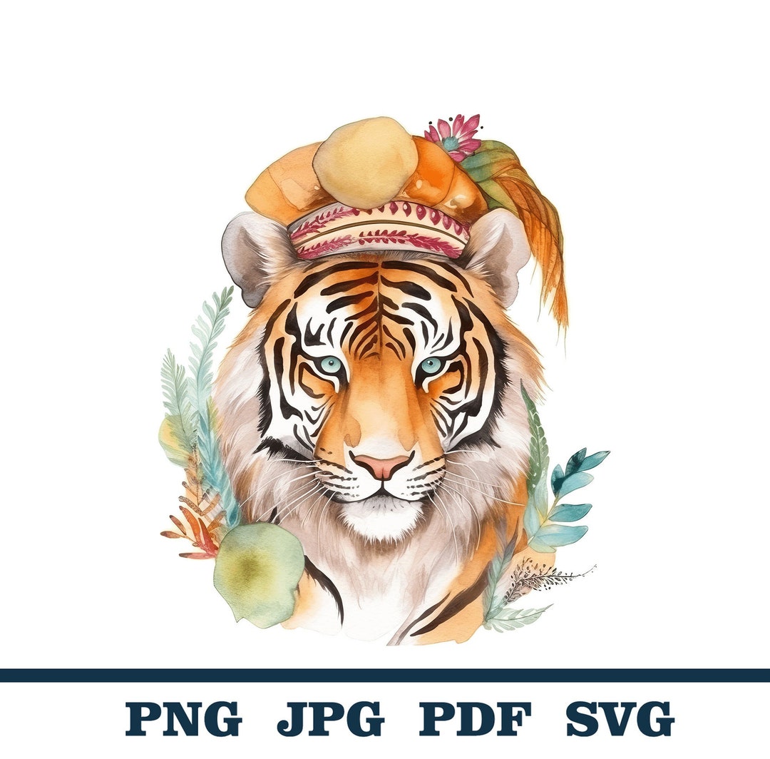 Jungle African Animal Head Png, Safari Animal Clipart, Wild Animal Head ...