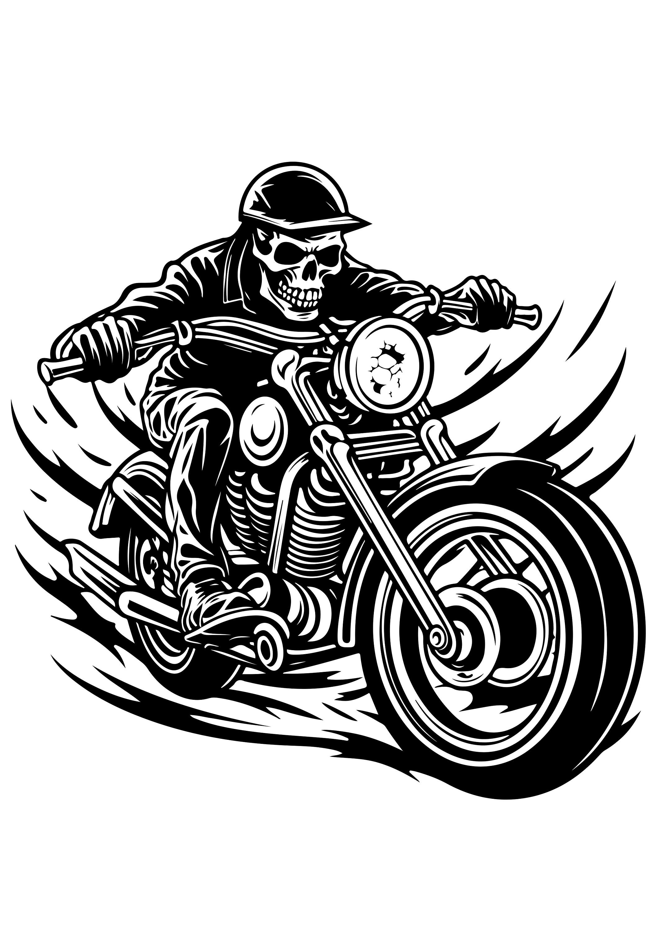 Ghost Rider Clipart Ghost Rider PNG Motorcycle Skull Fire - Etsy