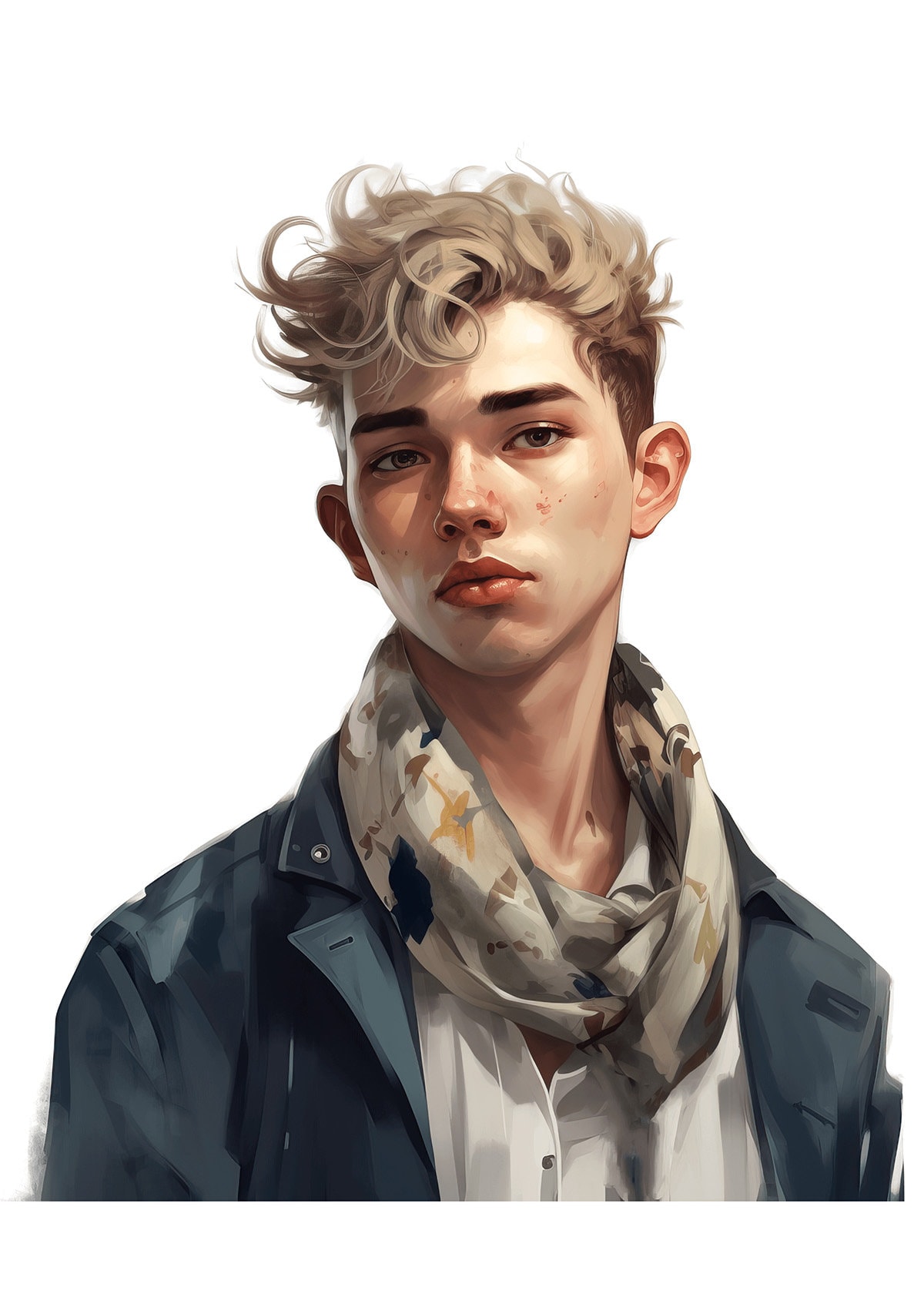 Teenage Boy Colorful Boys Hairstyles Hair Illustrations - Etsy