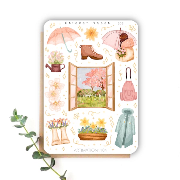 Spring Stickers - Etsy