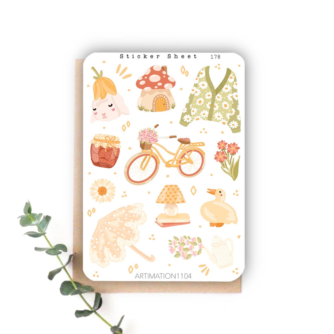 Sticker Sheet "march“ 178 | Bullet Journal, Scrapbook , Planner ...