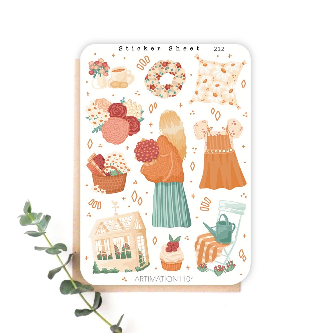 Sticker Sheet "country Breeze“ 212 | Bullet Journal, Scrapbook ...