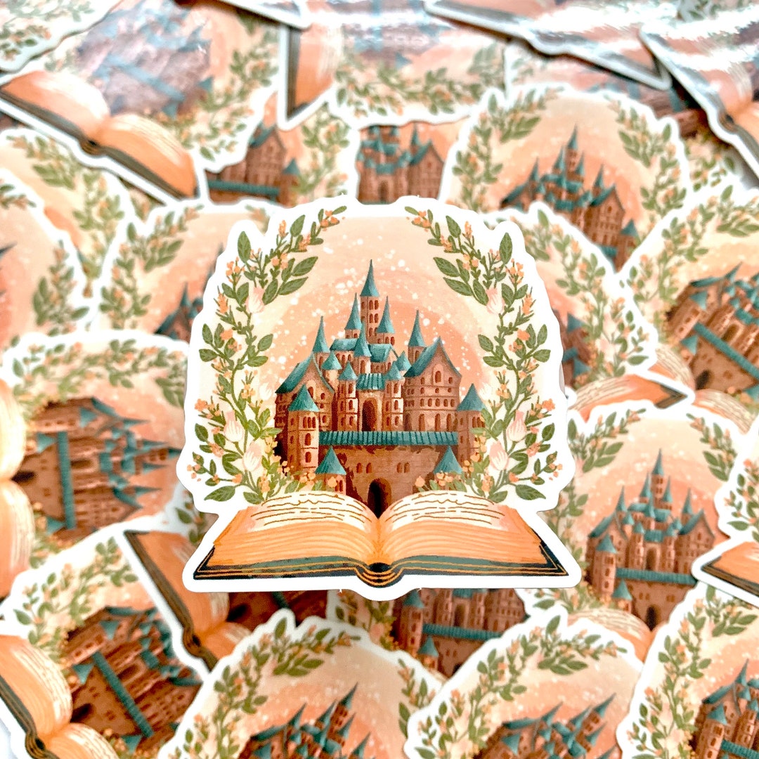 Vinyl Sticker romantasy Castle Decorative Sticker Decal Aesthetic Vinyl ...