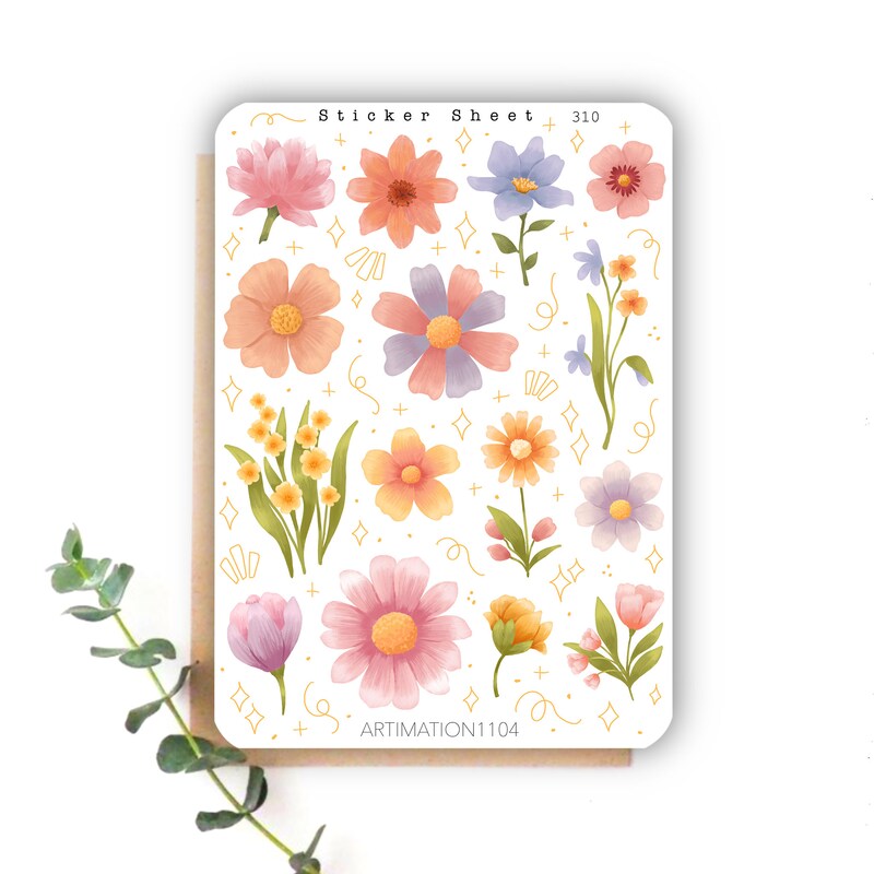 Spring Stickers - Etsy