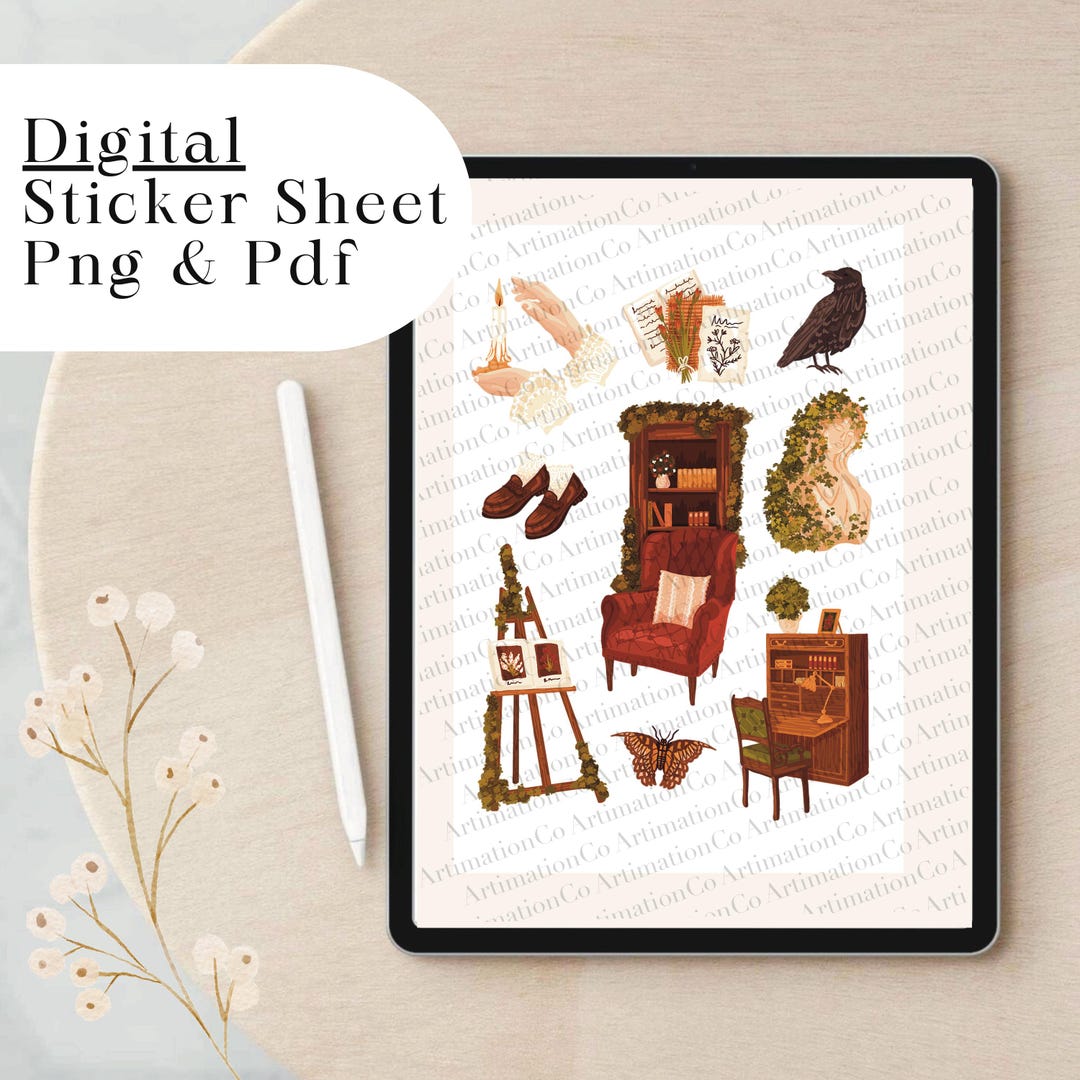 Digital Sticker Sheet “forgotten Manor” 243 | Digital Sticker Designs ...
