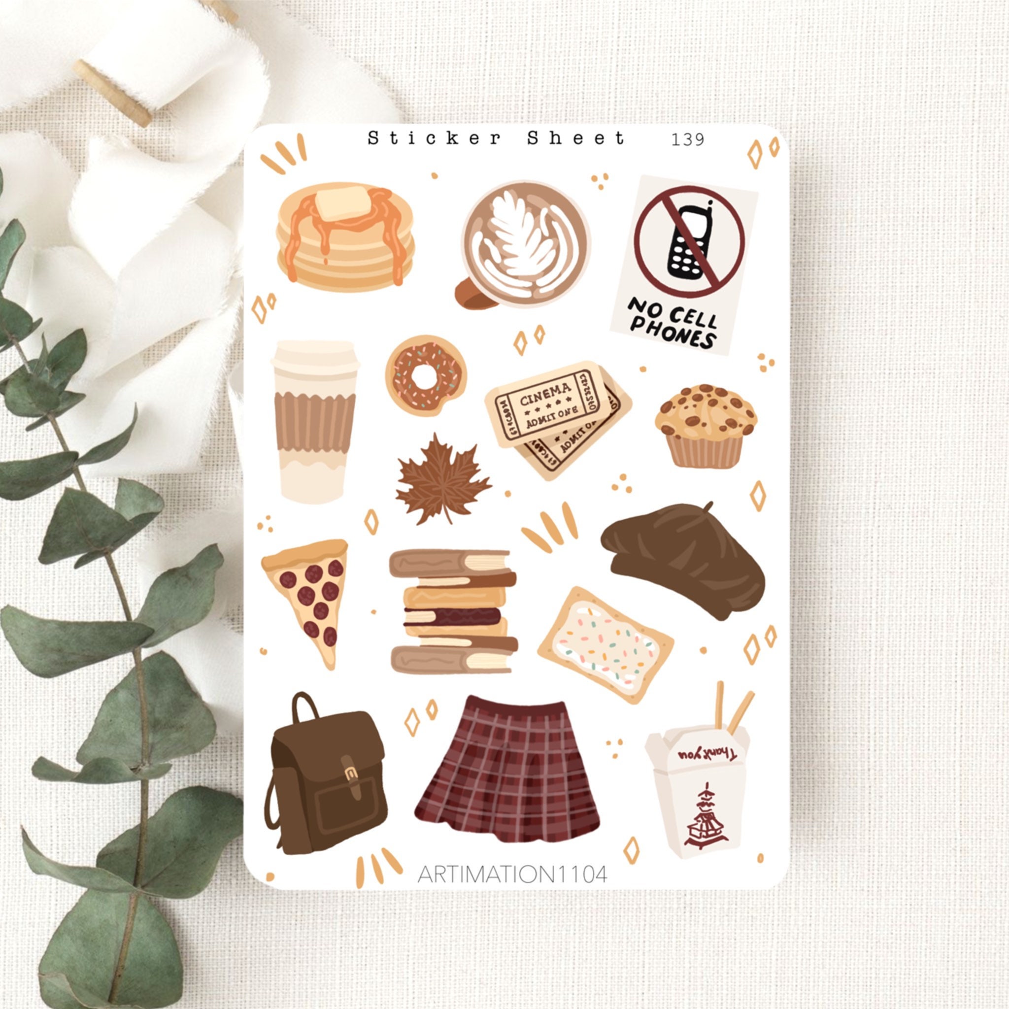 15 Pcs Sticker Sheet rory & Lorelai 139 Bullet - Etsy
