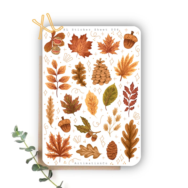 Autumn Stickers - Etsy