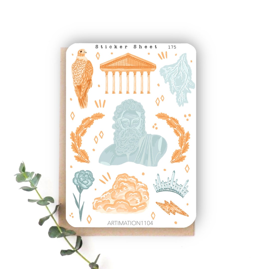 Sticker Sheet "zeus“ 175 | Bullet Journal, Scrapbook , Planner ...