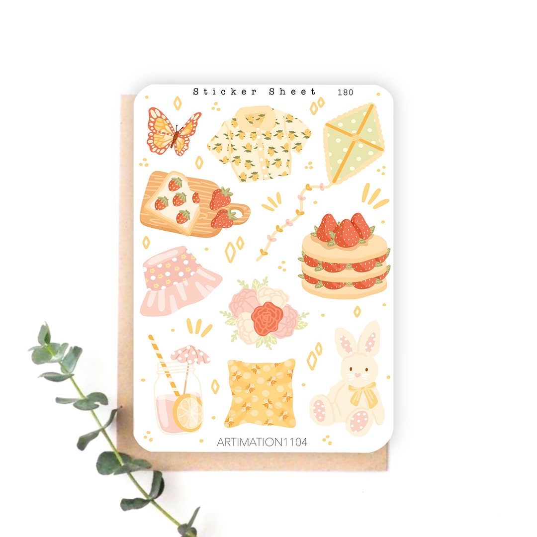 Sticker Sheet "may“ 180 | Bullet Journal, Scrapbook , Planner , Autumn ...