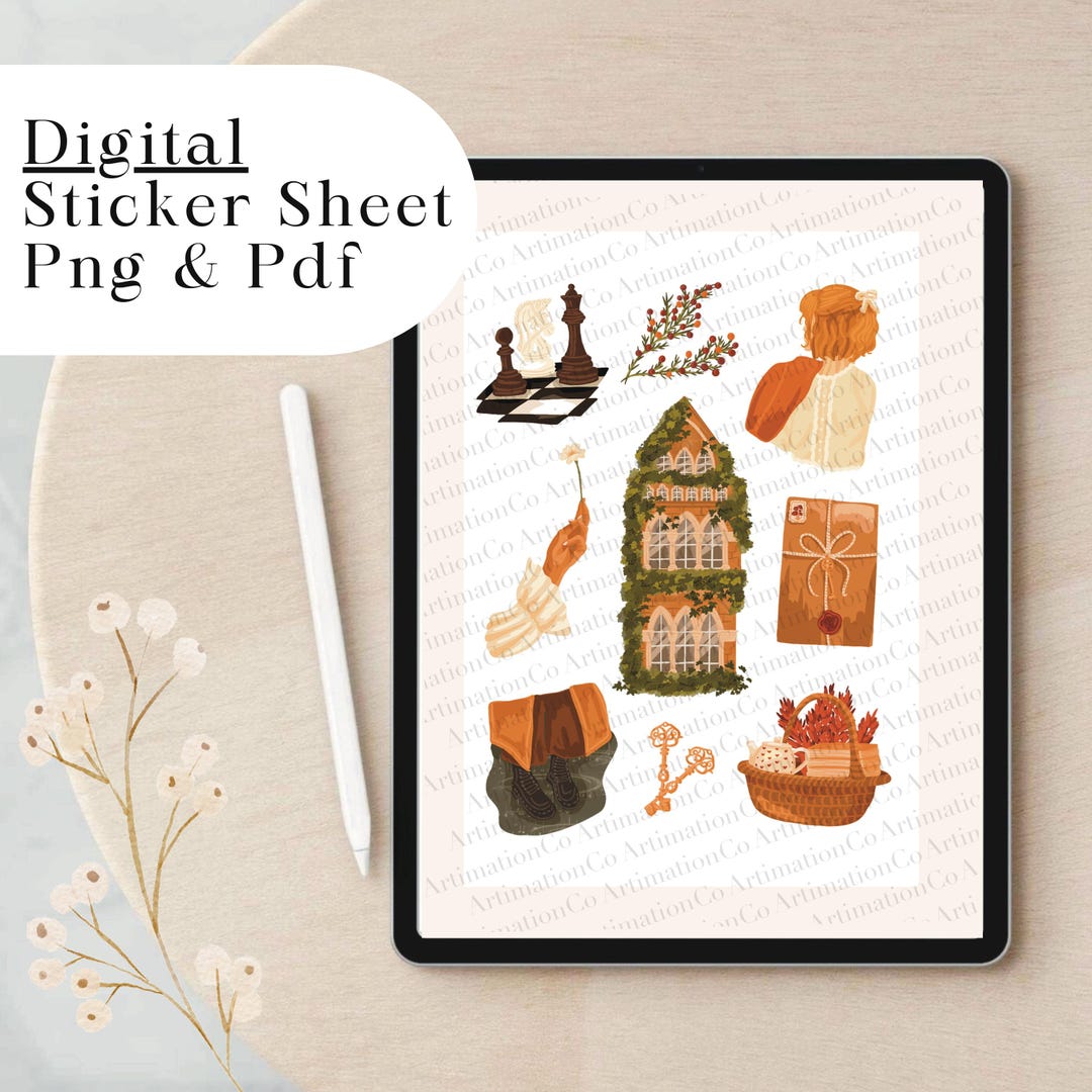 Digital Sticker Sheet “secret History” 244 | Digital Sticker Designs ...