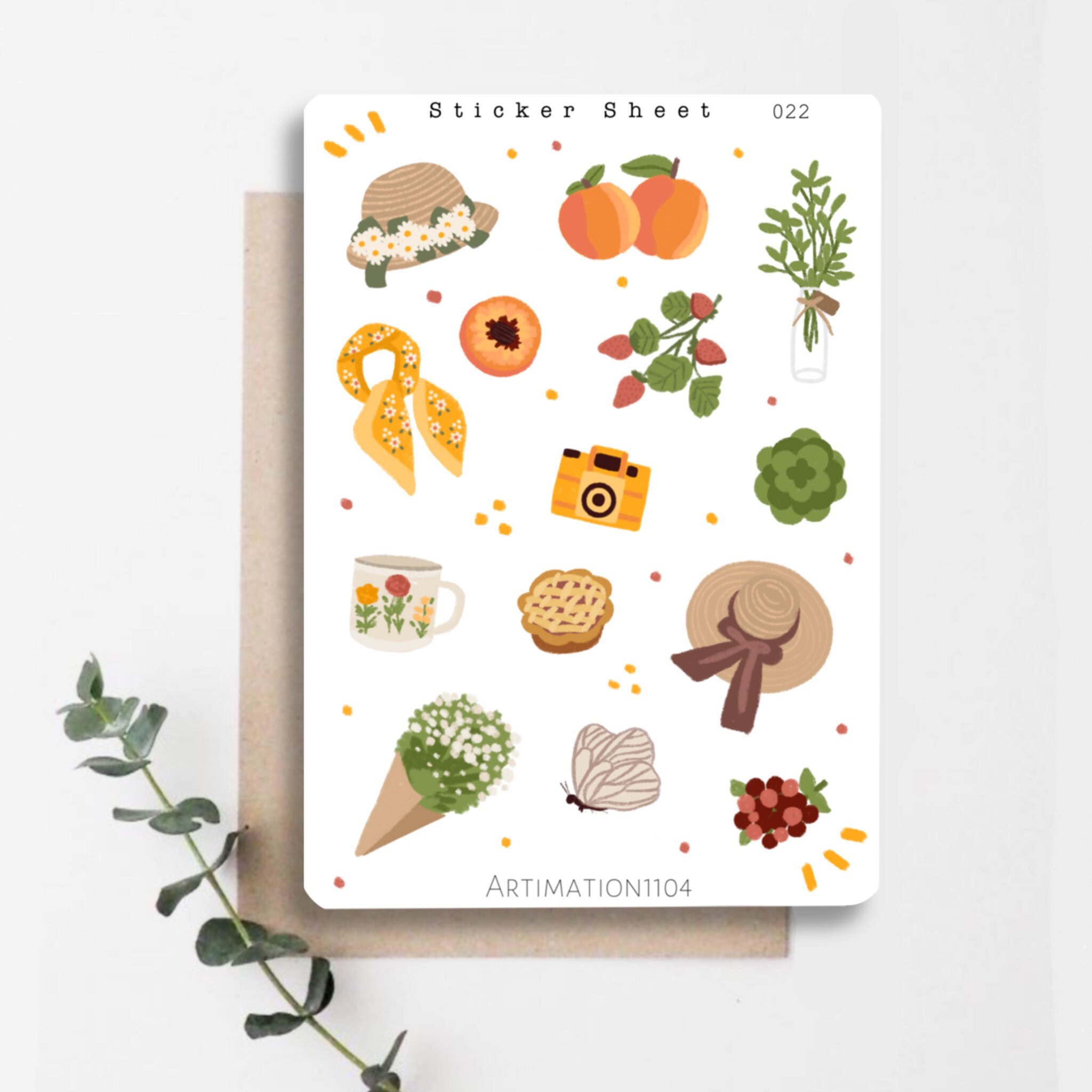 Aesthetics Bundle 5 Sticker Sticker Sheets Bullet Journal | Etsy