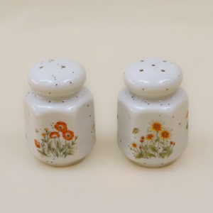 70s Vintage Wildflower Salt and Pepper Shakers / Wild Flower Shaker Set ...