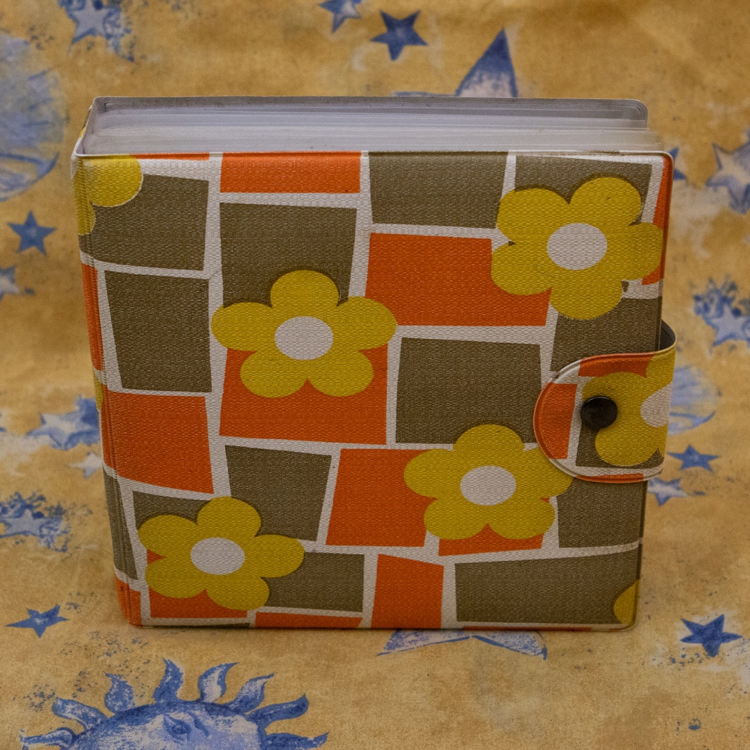 70s Vinyl Single Records Map Flowers / Album Folder Geometry Flower ...