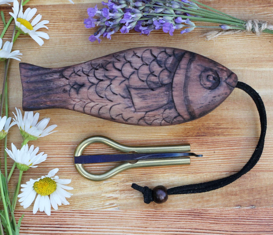 Altai Jaw Harp FISH with case-amulet Jew's Harp Mouth | Etsy