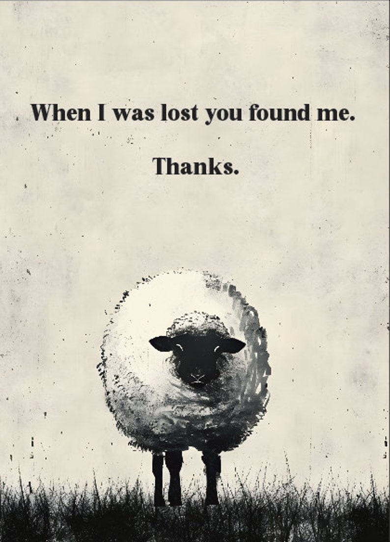 JW CARD - LOST Sheep, Prodigal Son, Return to the Flock, Elder, Support ...