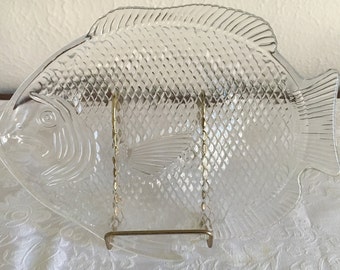 Glass fish plate | Etsy
