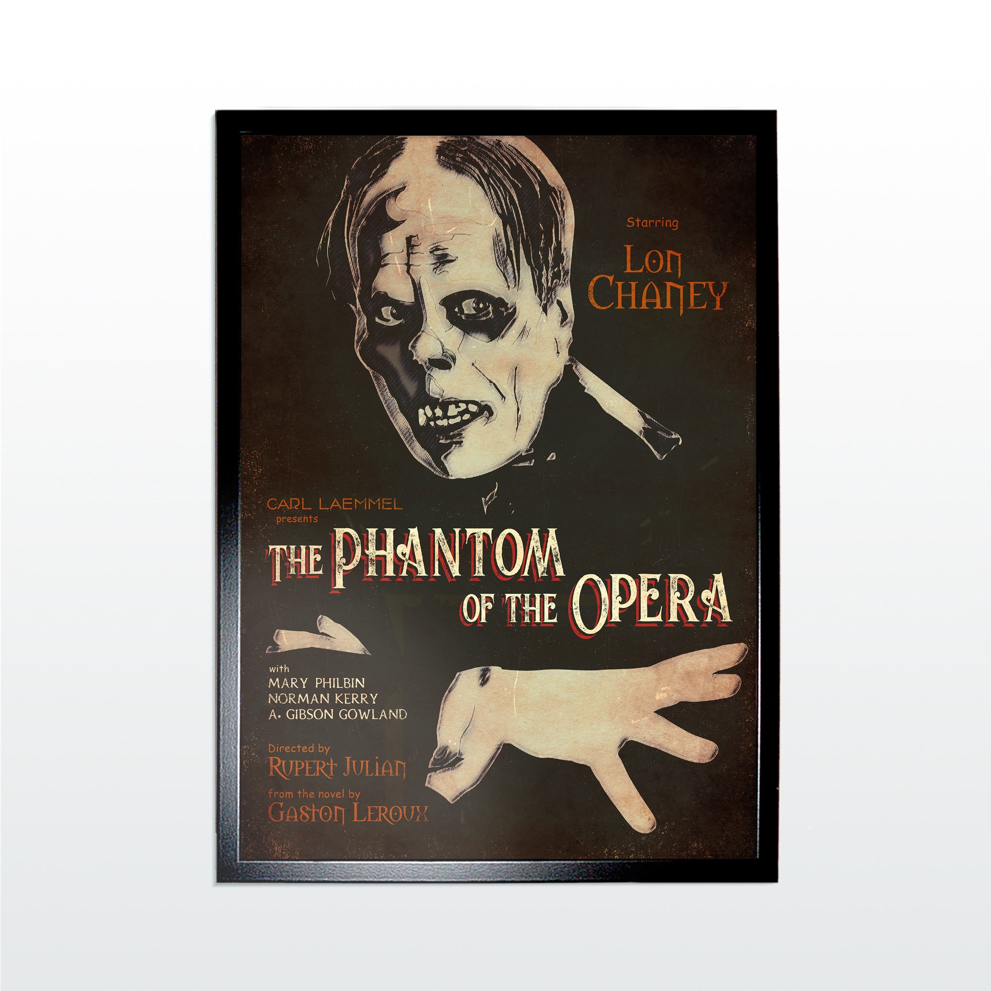 Vintage Movie Poster: Phantom of the Opera. Re-imagined Retro Style ...