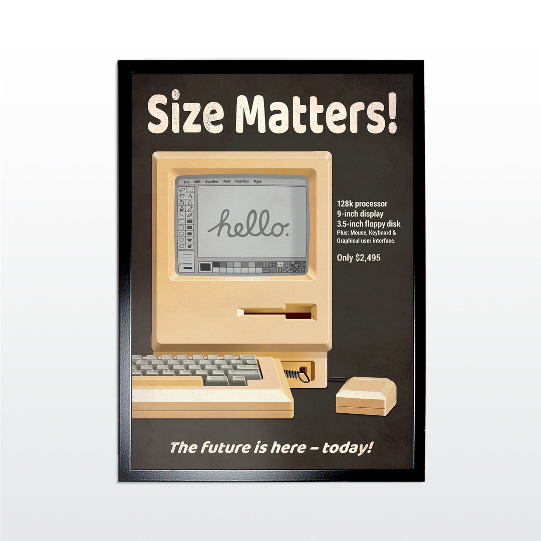 Vintage Advertising Poster: Computers. 1980s Retro Style Art Print NOT ...