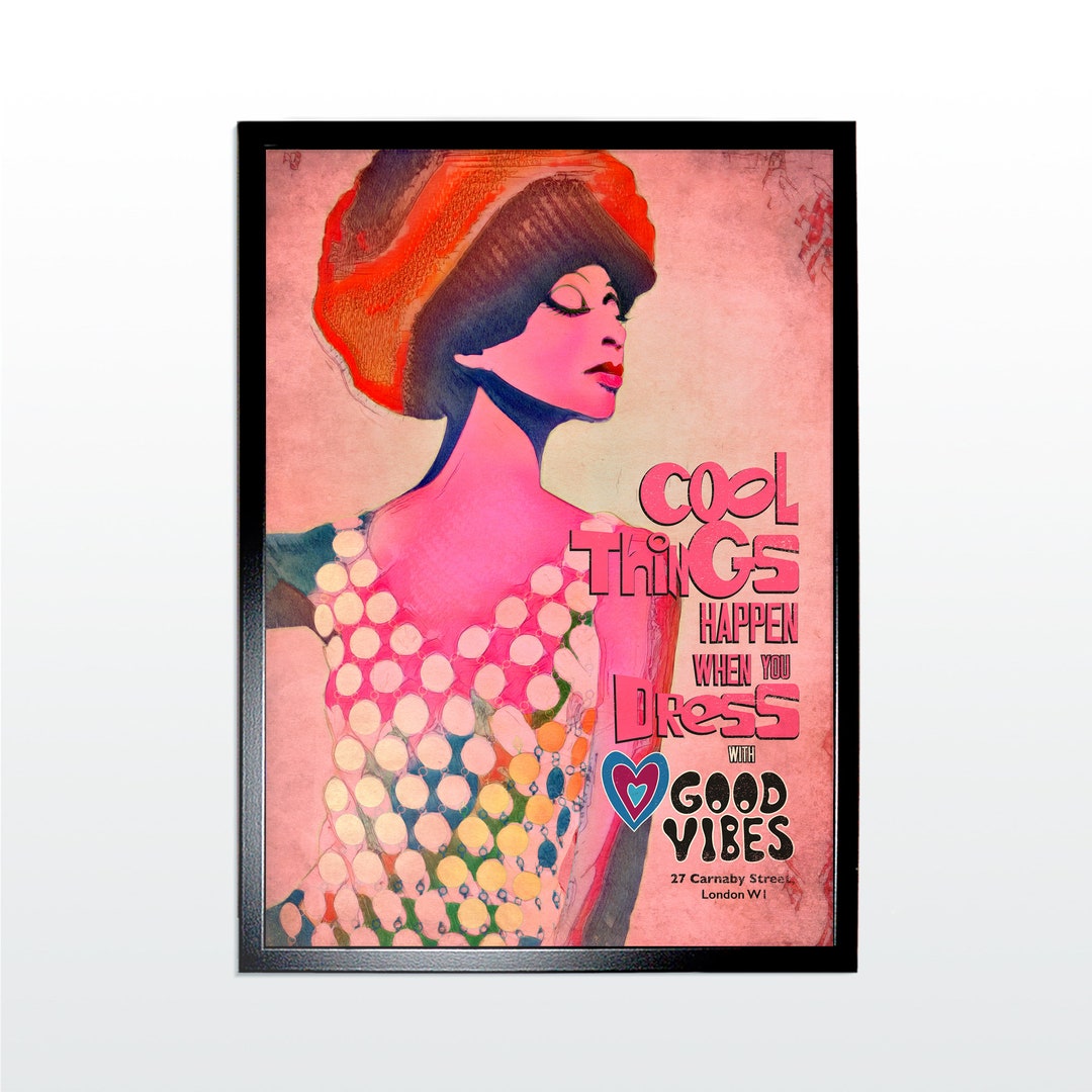 Vintage Advertising Poster: Fashion. 1960s Retro Style Art Print NOT ...