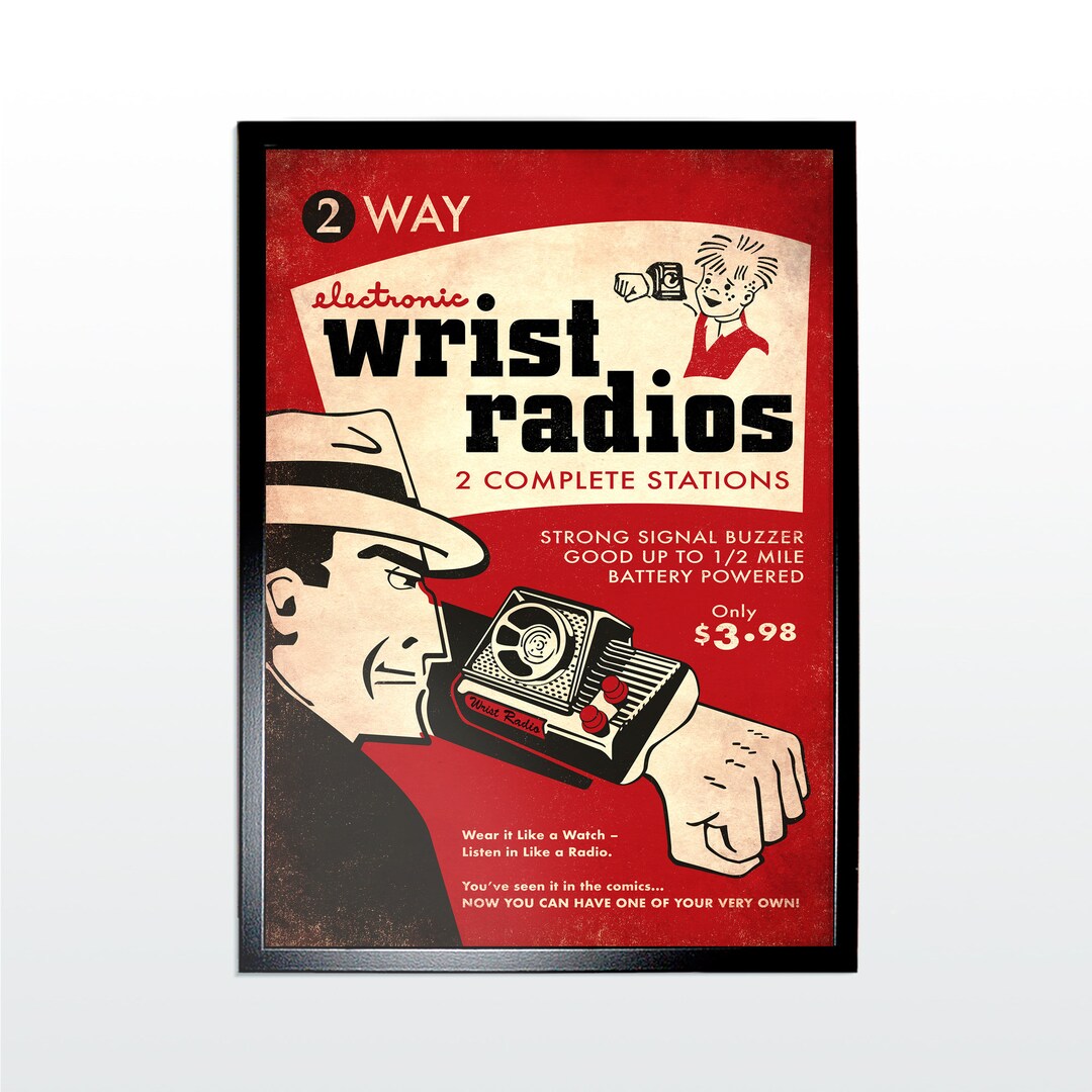 Vintage Advertising Poster: Toy Radio. 1950s Retro Style Art Print NOT ...
