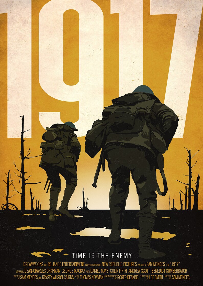 1917 Retro Style Movie Poster Art Print | Etsy