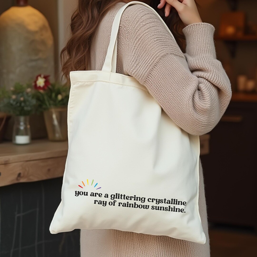 Motivational Tote Bag With Funny Quote Canvas Bag for Daily Use Self ...