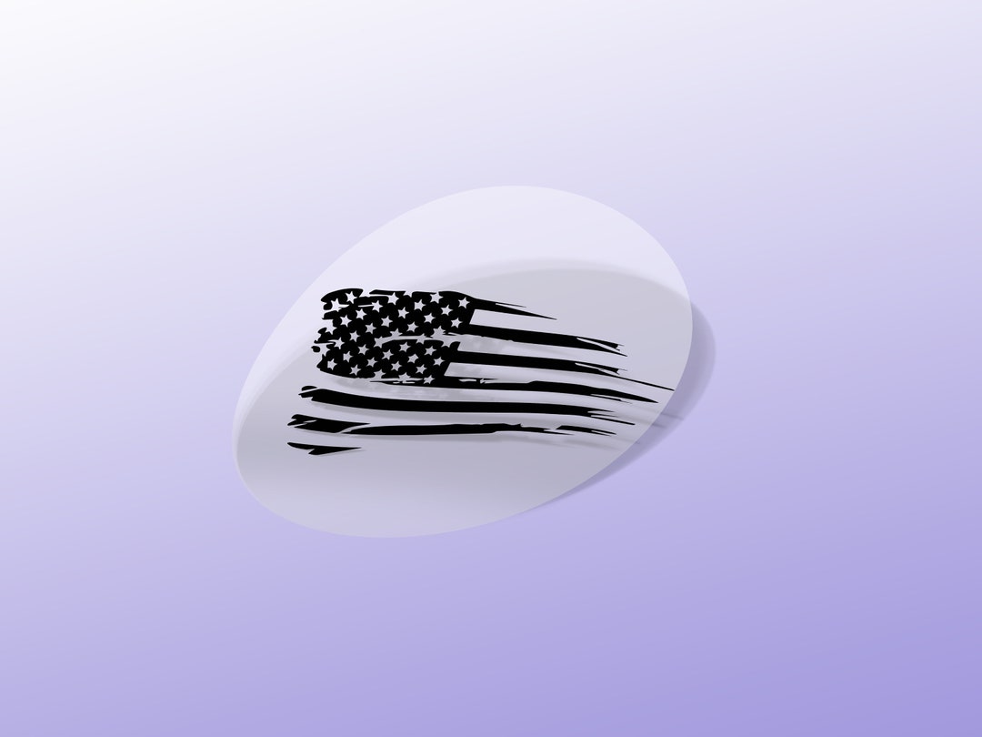 American Flag Distressed Decal - Etsy