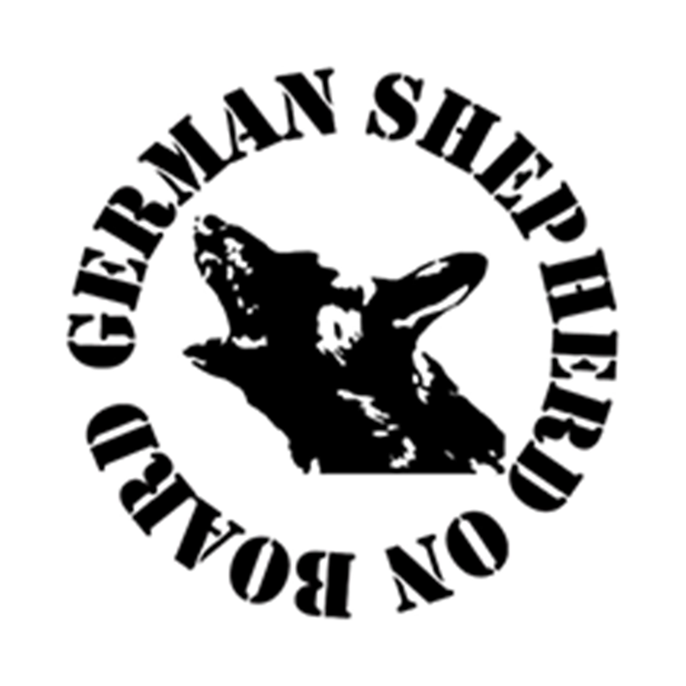 German Shepherd on Board Sticker Decal K9 - Etsy