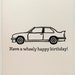 Hand Drawn Custom Car Card - Hand Drawn Custom Car Greeting Note Card ...