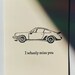 Hand Drawn Custom Car Card - Hand Drawn Custom Car Greeting Note Card ...