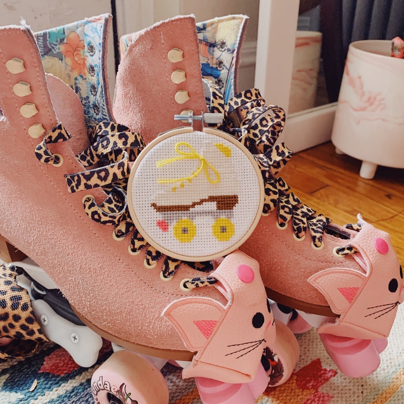 Custom Roller Skate Cross-stitch - Etsy