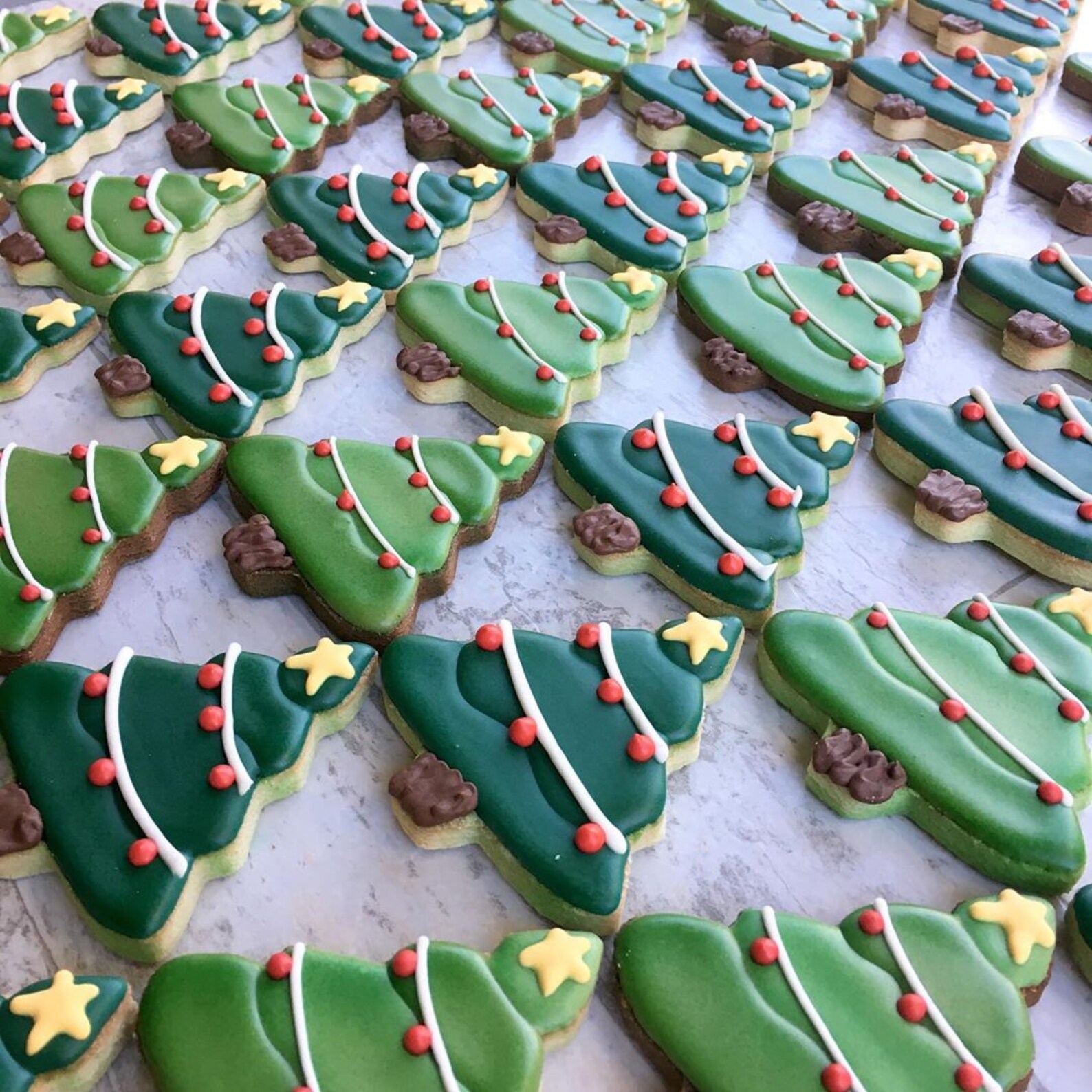 Christmas Tree Shortbread Cookies With Royal Icing - Etsy