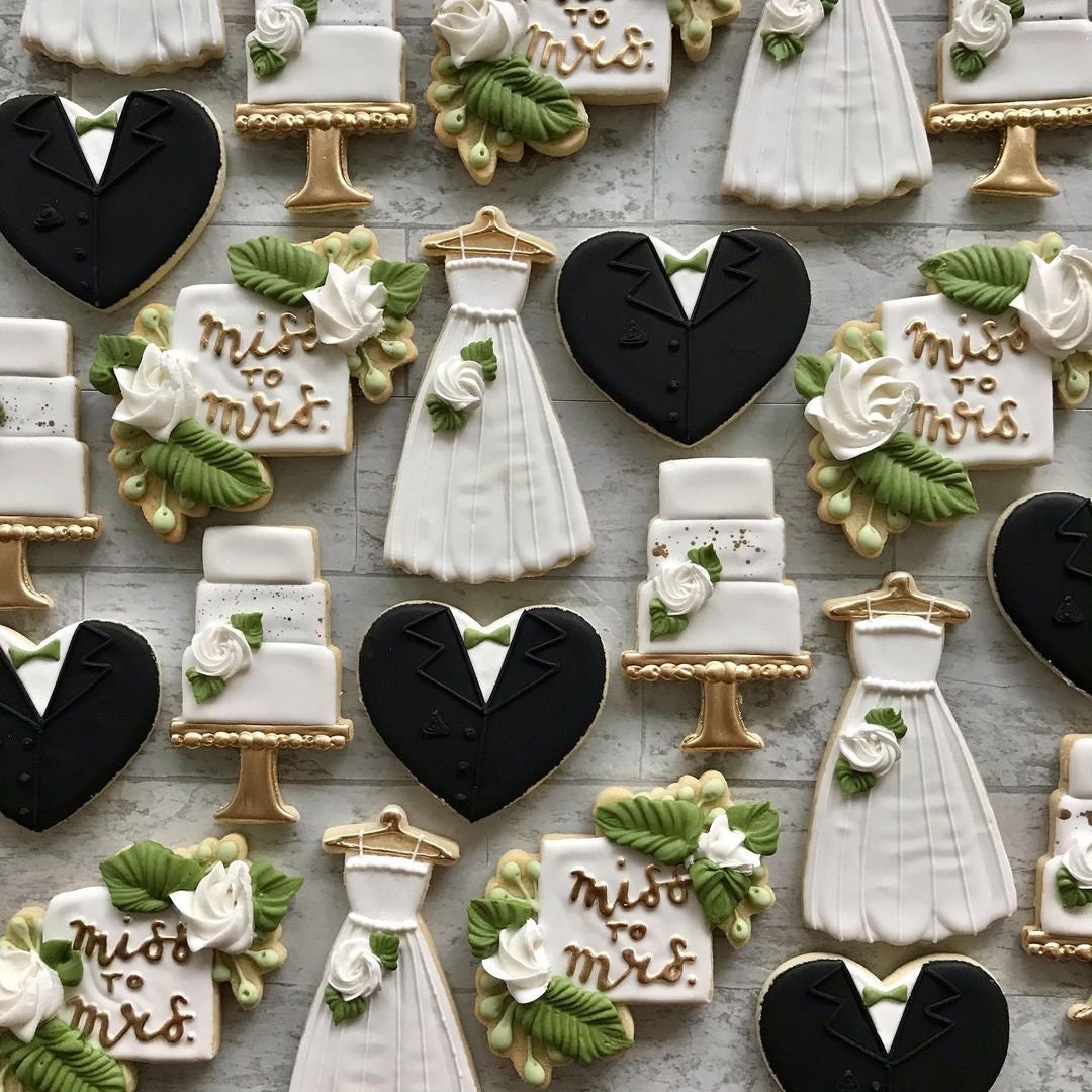 Wedding Bridal Bride Groom Shower Custom Personalized Hand DECORATED ...