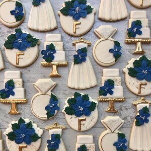 Wedding & Bridal Shower Shortbread Cookies With Royal Icing | Bride ...