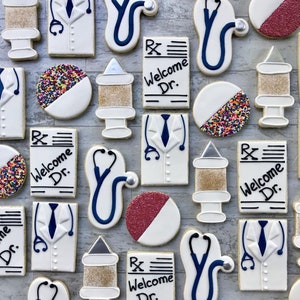 Doctor & Nurse Appreciation Cookies | Match Day Cookies | Custom ...