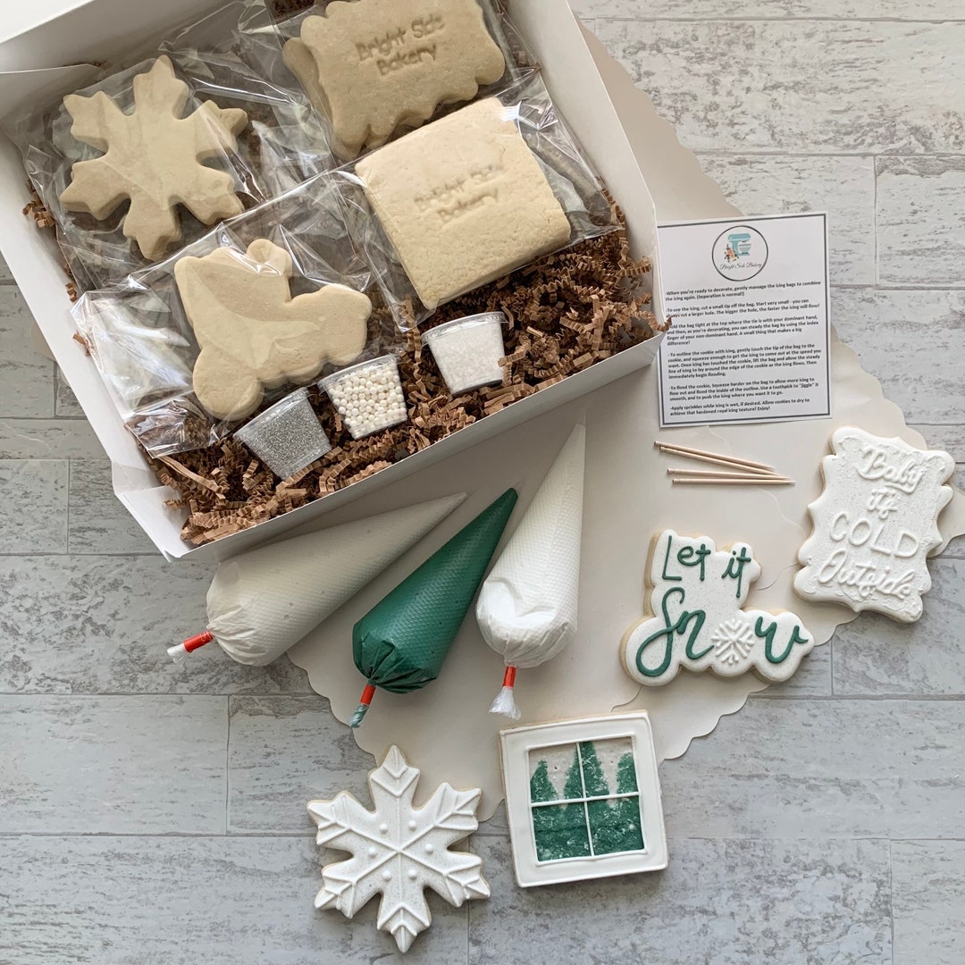 CUSTOM DIY Decorate Your Own Cookie Kit Gift Box 12 Cookies ...