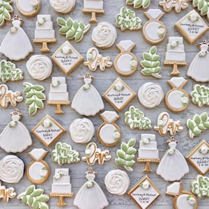 Designer Wedding Cookies Collection | Custom Shortbread Cookies ...