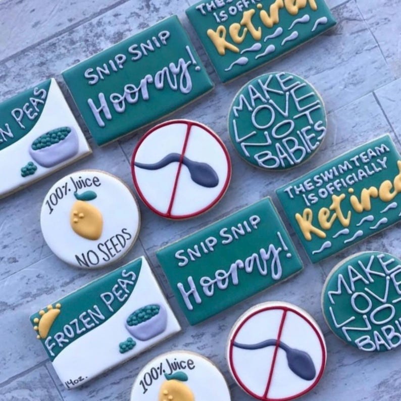 Vasectomy Shortbread Cookies | Funny Recovery Gift | Get Snipped ...
