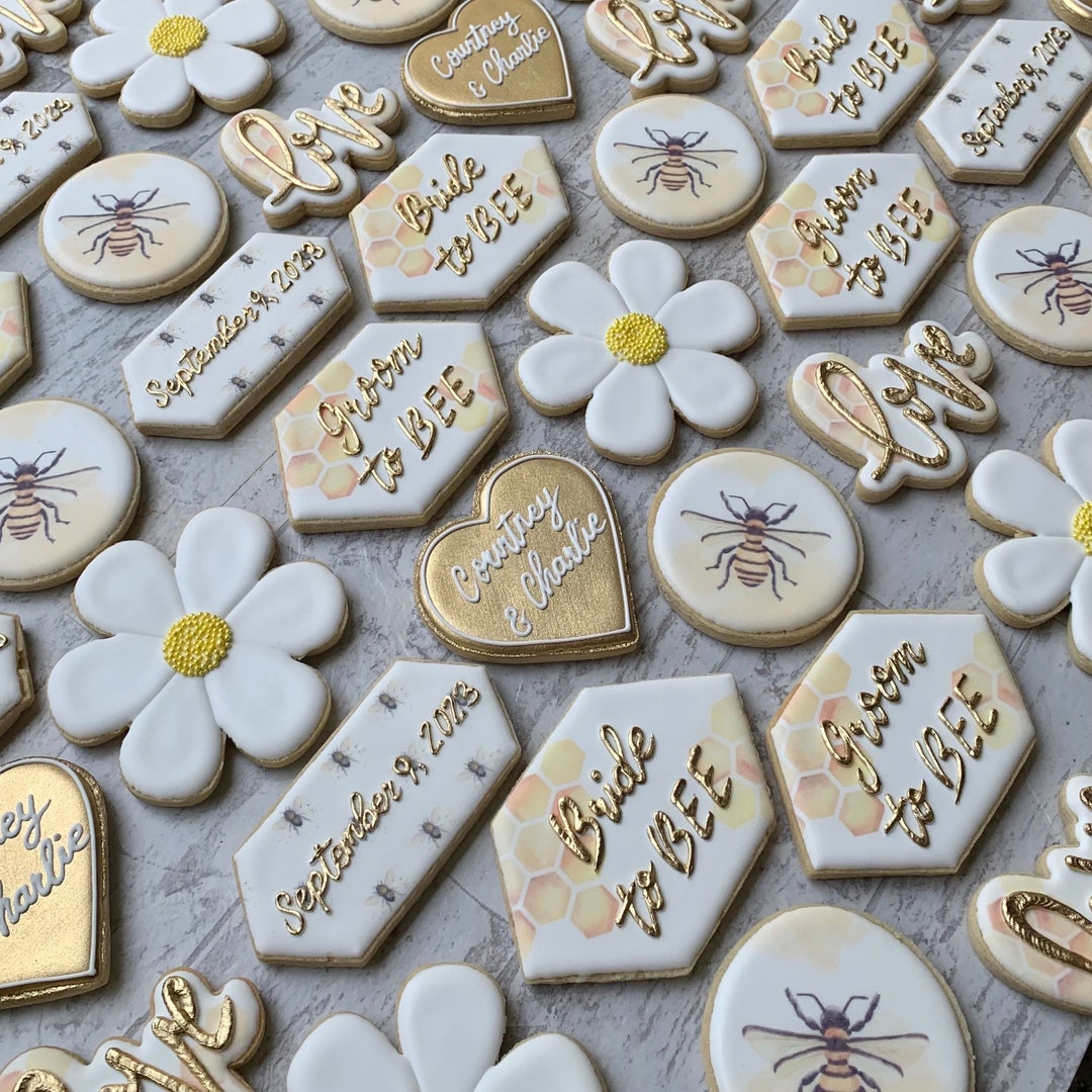 Bride to BEE Cookies | One Dozen Shortbread Cookies | Bridal Shower ...
