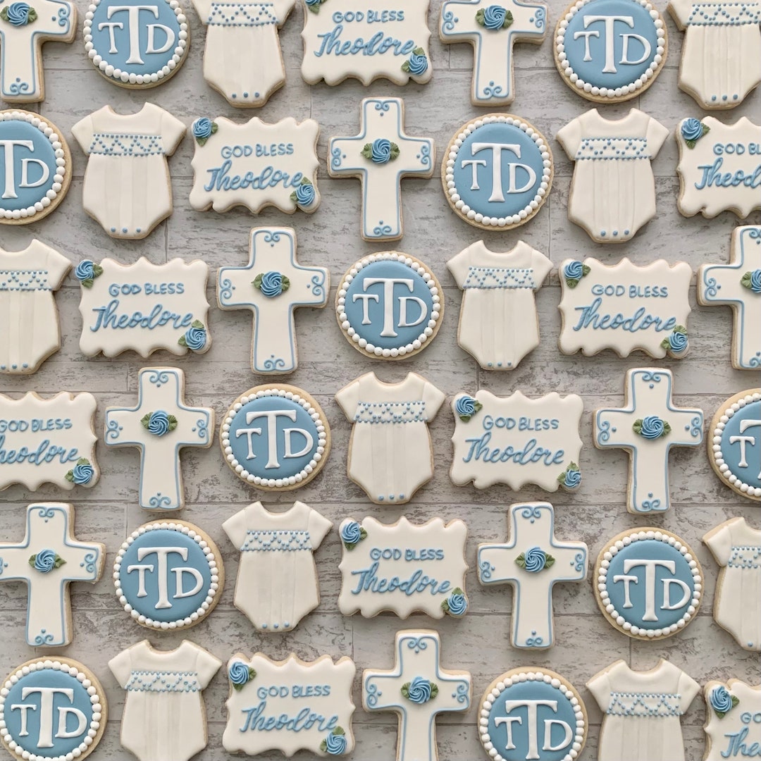 Baby Christening Baptism Confirmation Boy Girl Custom Shortbread ...