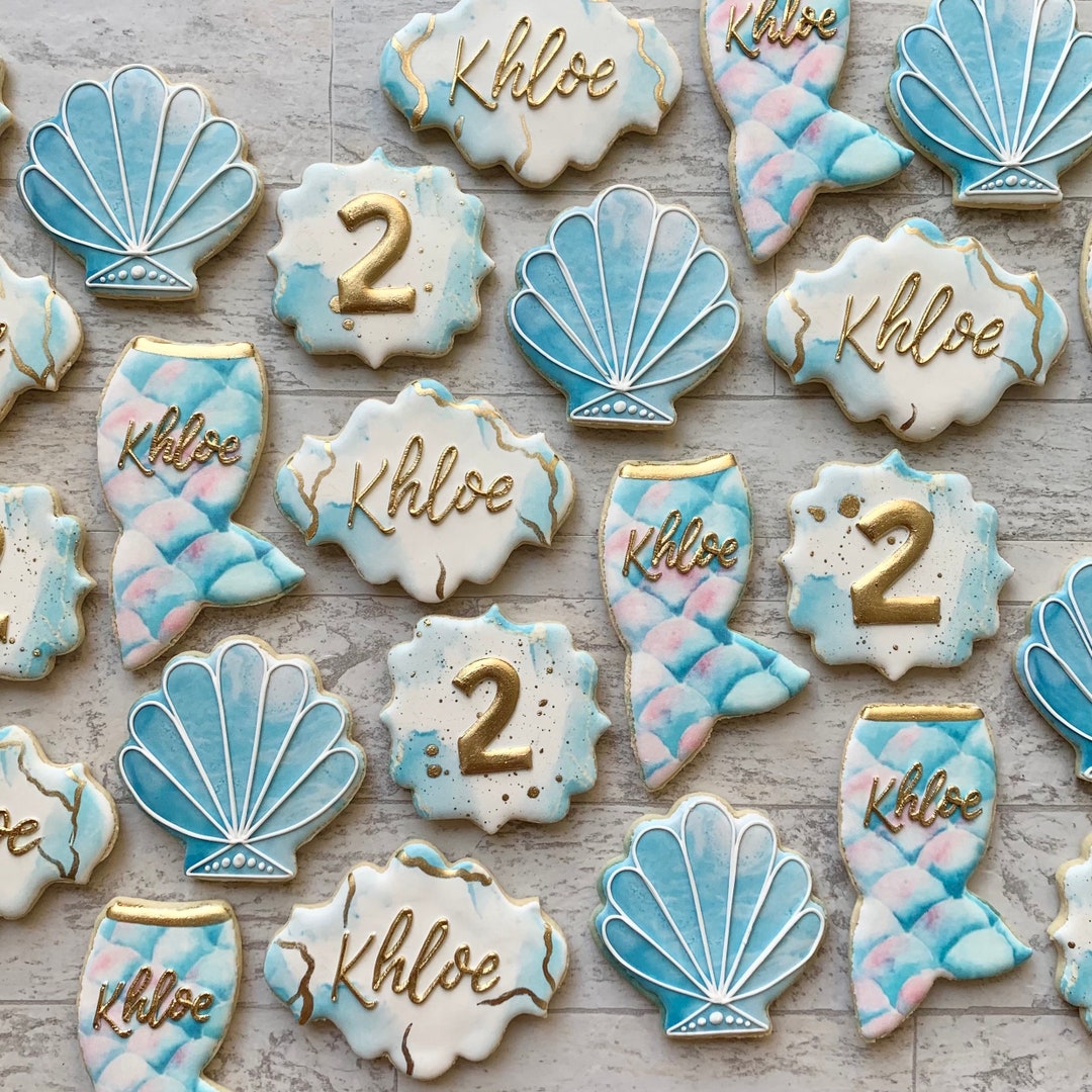 Mermaid Tail & Under the Sea Creature Pool Party Favor Shell Birthday ...