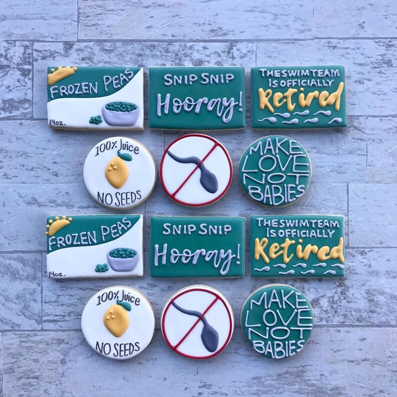 Vasectomy Shortbread Cookies | Funny Recovery Gift | Get Snipped ...