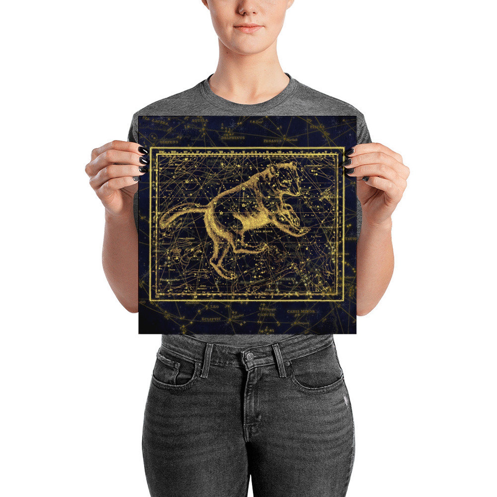 Ursa Major - Greek Mythology Star Map - Etsy