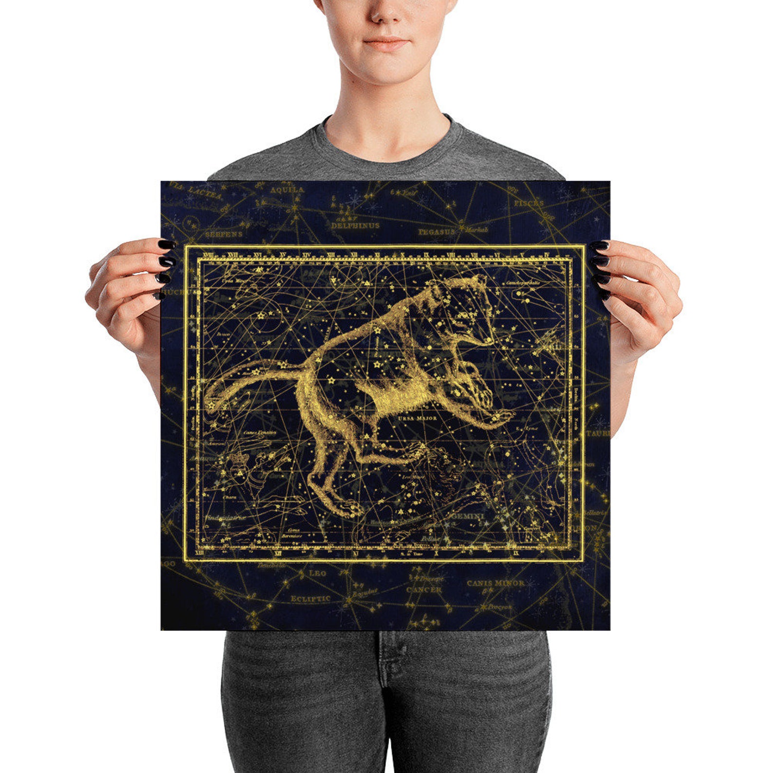 Ursa Major - Greek Mythology Star Map - Etsy