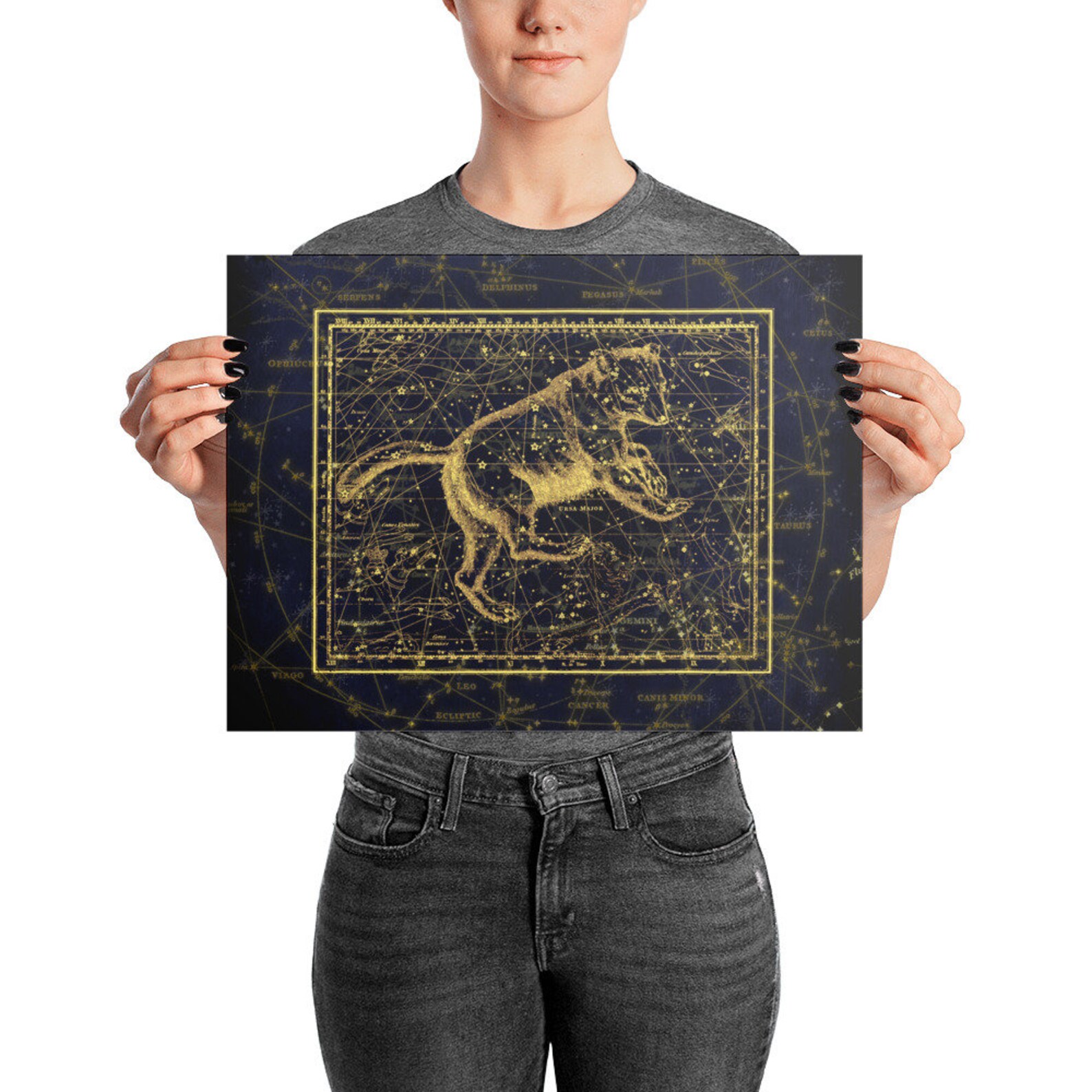 Ursa Major - Greek Mythology Star Map - Etsy