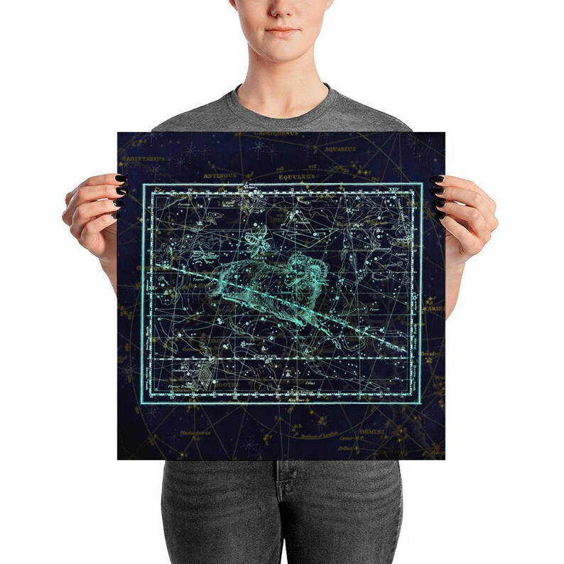 Aries - Greek Mythology Star Map - Etsy