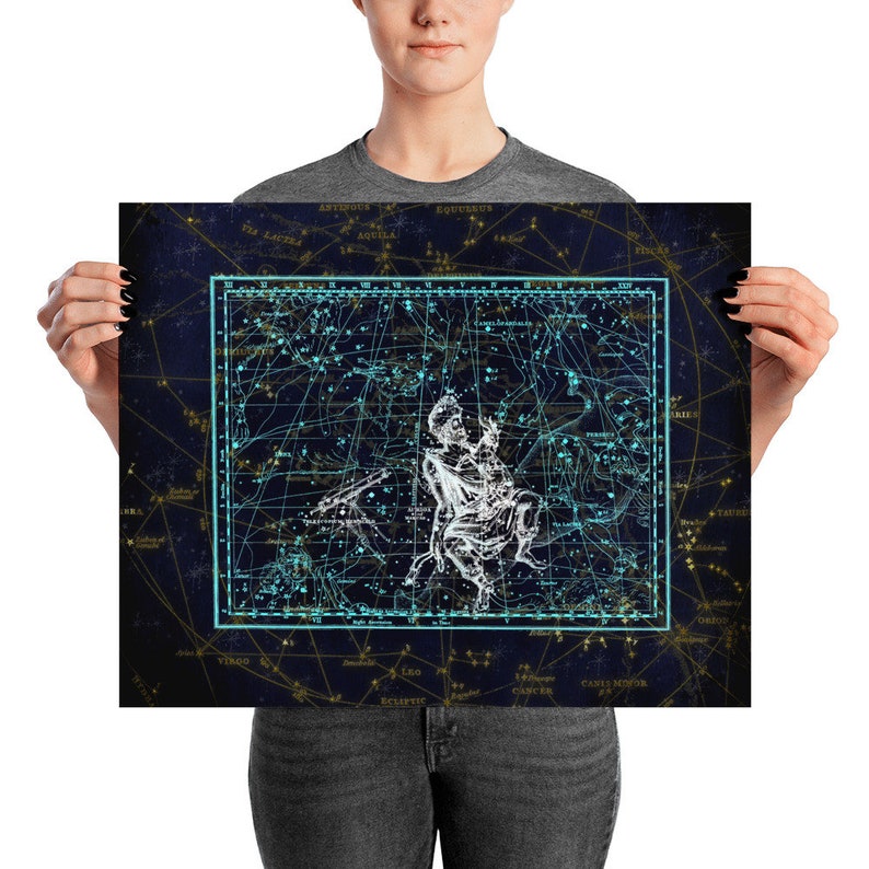 Auriga Greek Mythology Star Map - Etsy